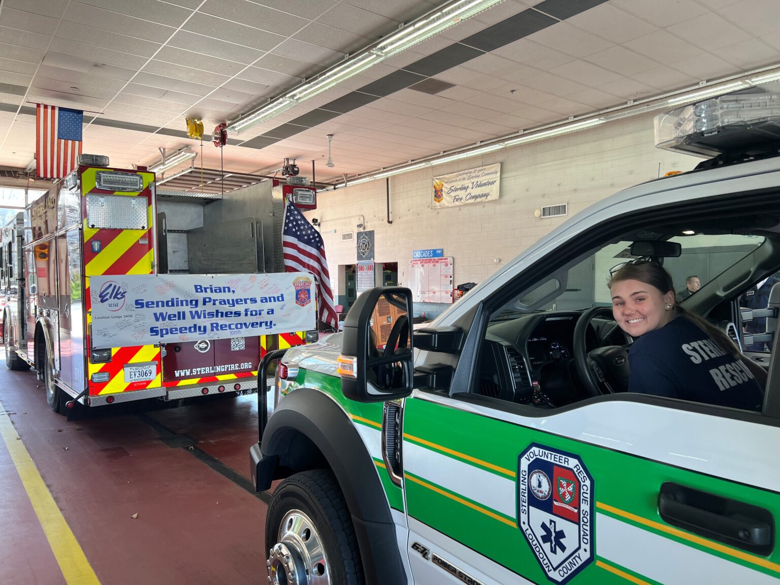 A Hero's Welcome Home for SVFC Firefighter Brian Diamond - Sterling ...